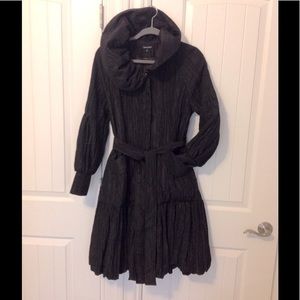 Samuel Dong | Jackets & Coats | Samuel Dong Black Taffeta Dress ...